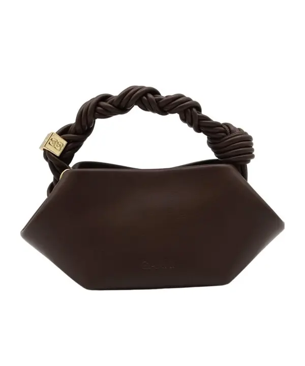 GANNI Twisted Handle Mini Bag - Black