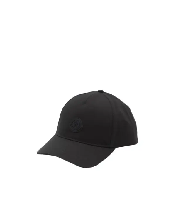 Moncler Logo Embroidered Baseball Cap - Black