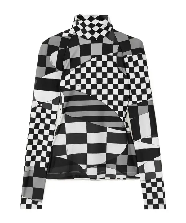 Emilio Pucci Giardino Print Long Sleeve Top - Multi-color