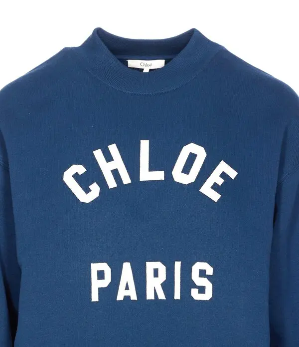 Chloé Logo Sweatshirt - Blue