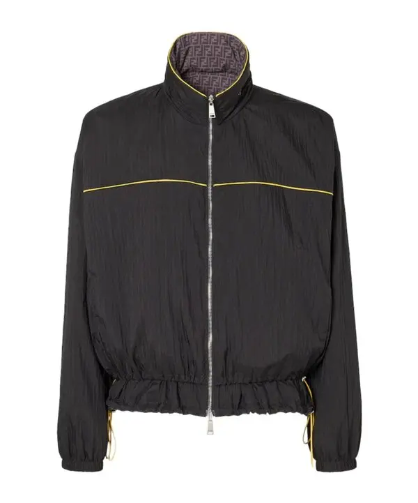 Fendi Reversible Logo Track Jacket - Black