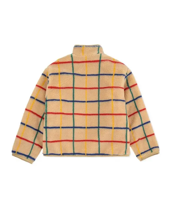 BOBO CHOSES Grid-pattern Fleece Jacket