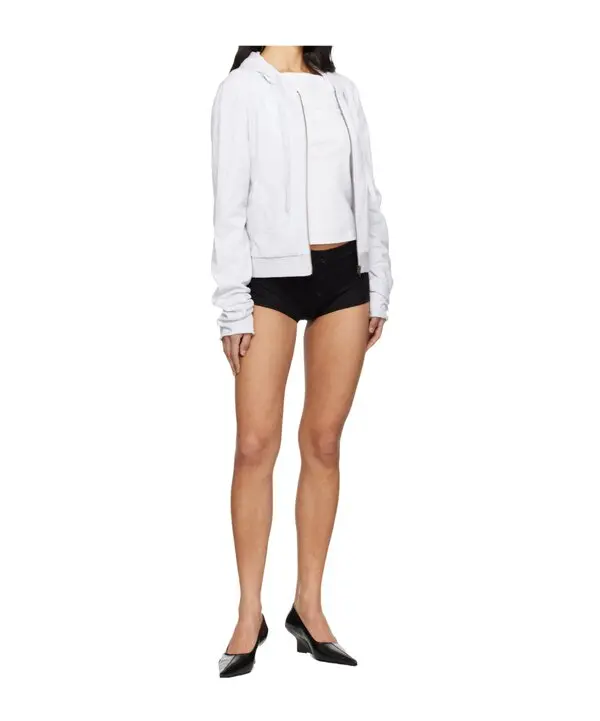 ENTIRE STUDIOS Elastic Waist Shorts - Black