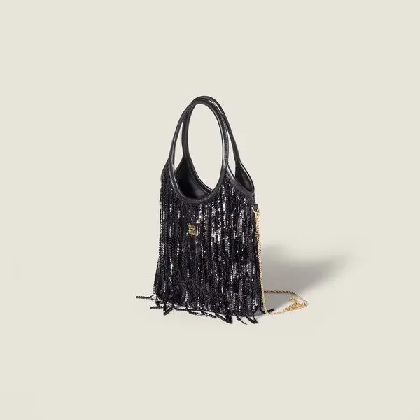Miu Miu Sequined Fringe Handbag
