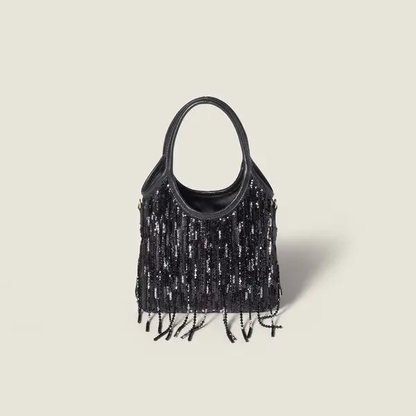 Miu Miu Sequined Fringe Handbag