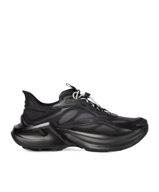 Fendi F-light Lace-up Sneakers - Black