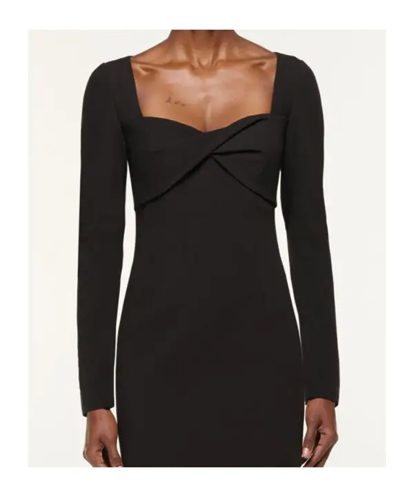 Roland Mouret Twist Drape Stretch Crepe Dress