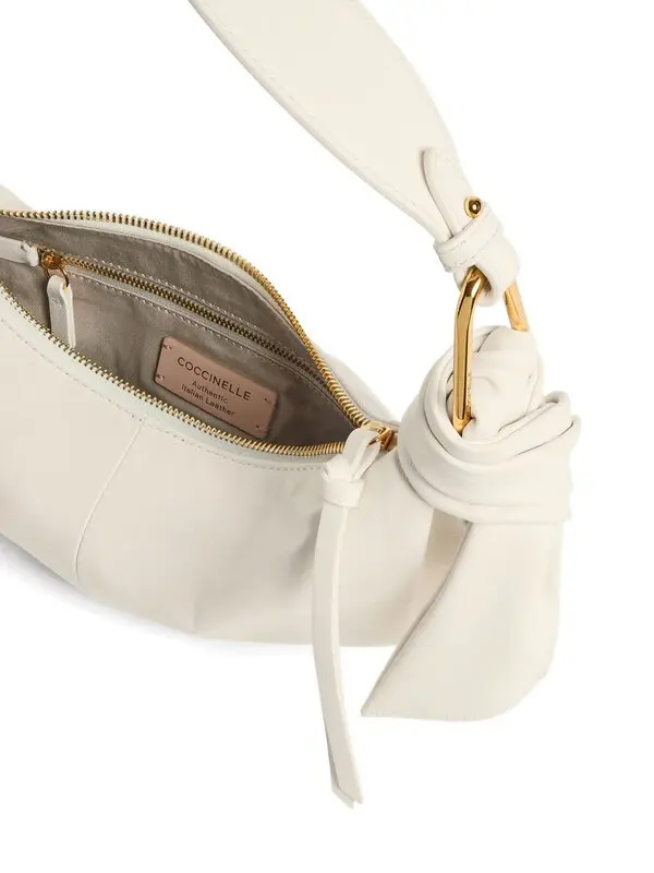 COCCINELLE Furoshiki Knot Detailed Small Shoulder Bag - White