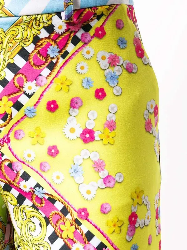 Moschino Printed High-waisted Shorts