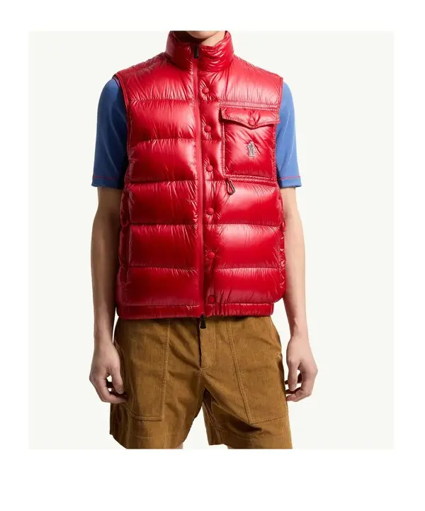 Moncler Uychi Packable Down Gilet - Red