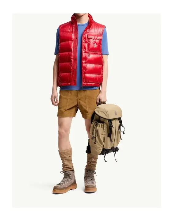 Moncler Uychi Packable Down Gilet - Red