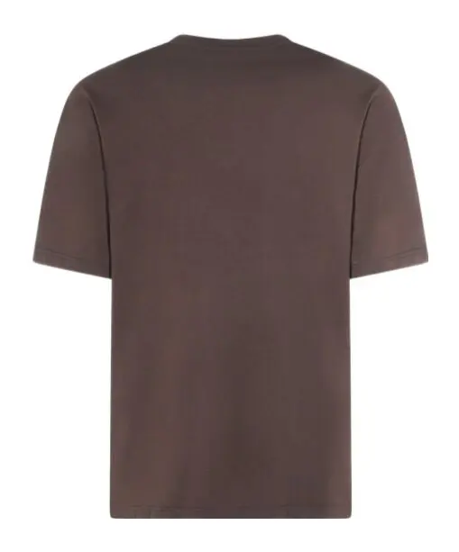 LEMAIRE Chest Pocket Crewneck T-shirt - Brown