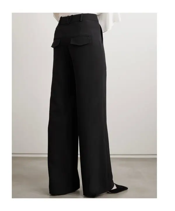 Veronica Beard Cole Stretch-twill Wide-leg Pants - Black