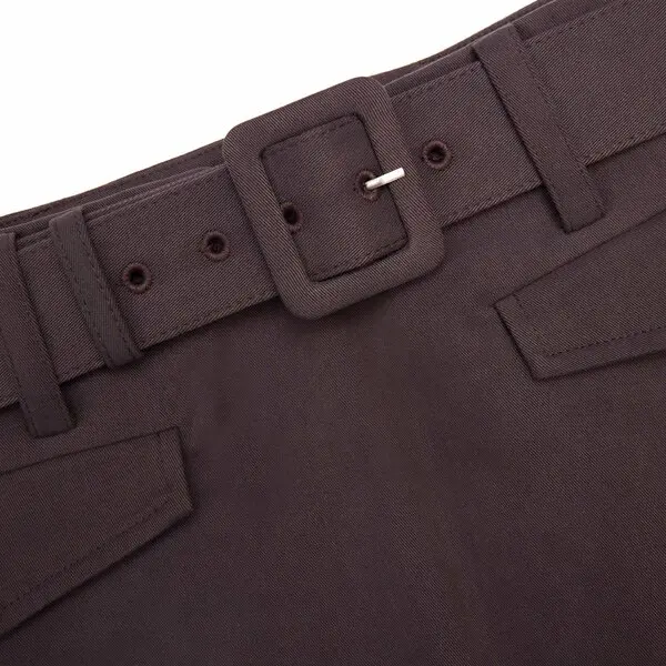SELF-PORTRAIT A-line Belted Skirt