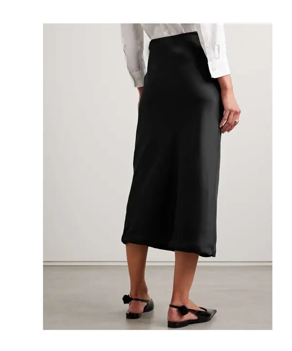 Norma Kamali Obie Bias-cut Midi Skirt