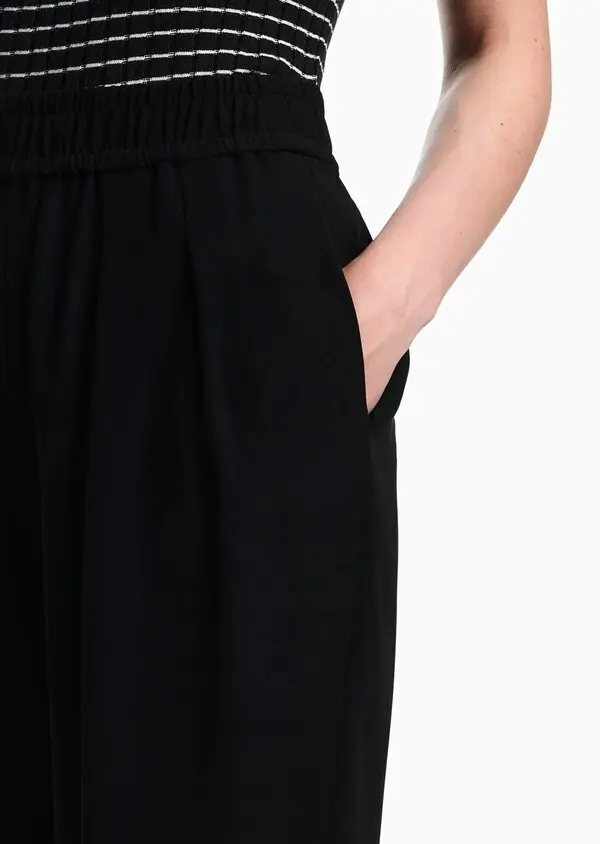 Emporio Armani Loose Fit High Waist Trousers