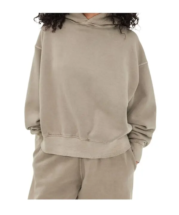 SLVRLAKE Long-sleeved Hooded Sweatshirt - Nude