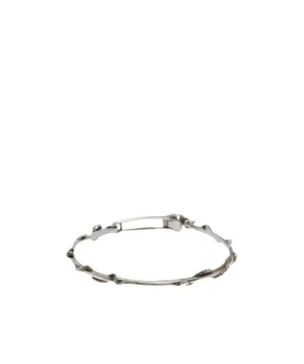 Alexander McQueen Skull Safety Pin Bracelet - Gray