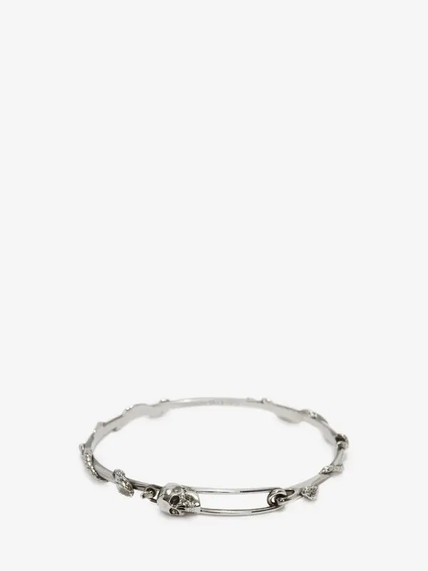 Alexander McQueen Skull Safety Pin Bracelet