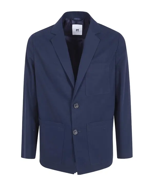 PT TORINO Single Breasted Jacket - Blue