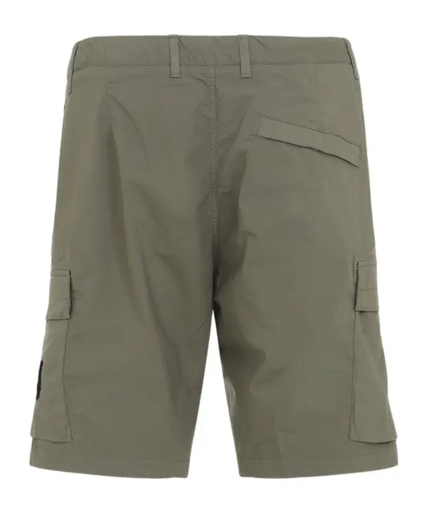 Stone Island Regular Fit Cargo Bermuda Shorts - Gray