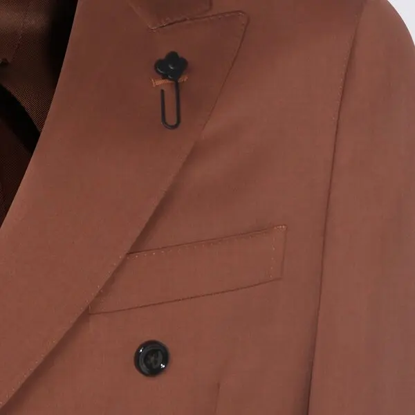 LARDINI Two-piece Double-breasted Suit - Brown