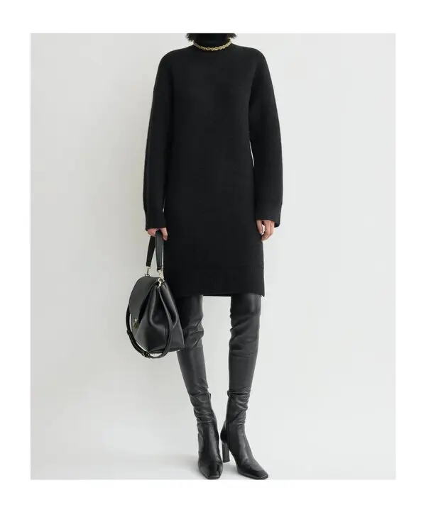 TOTEME Turtleneck Knitted Midi Dress