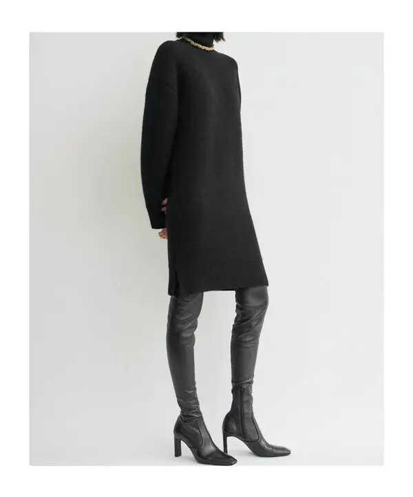 TOTEME Turtleneck Knitted Midi Dress
