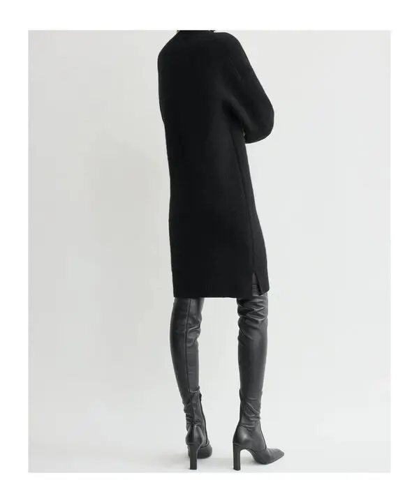 TOTEME Turtleneck Knitted Midi Dress