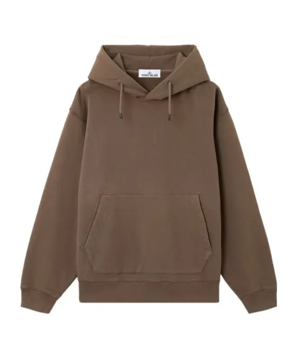 Stone Island Graphic-print Hoodie - Ochre