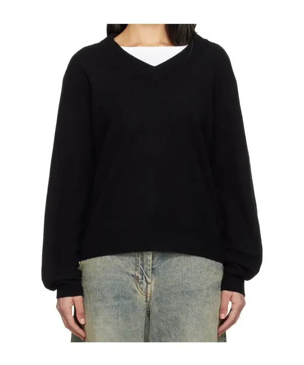 ENTIRE STUDIOS V-neck Sweater - Black
