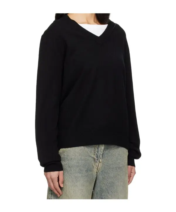 ENTIRE STUDIOS V-neck Sweater - Black