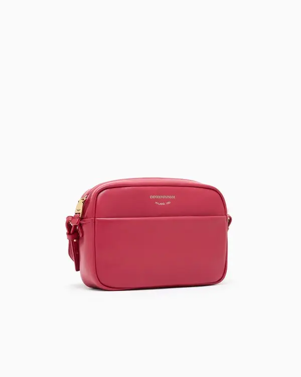 Emporio Armani Leather Camera Case With Shoulder Strap