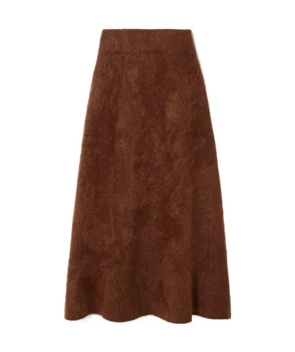 LISA YANG Asta Skirt - Brown