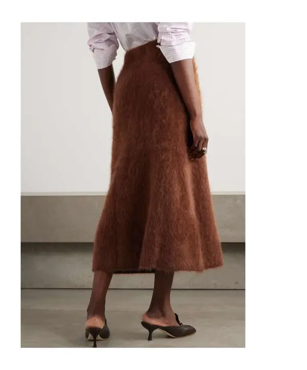 LISA YANG Asta Skirt - Brown