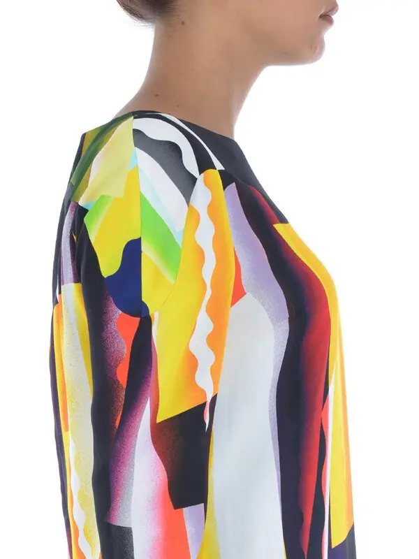 Kenzo Striped Long Sleeve Dress