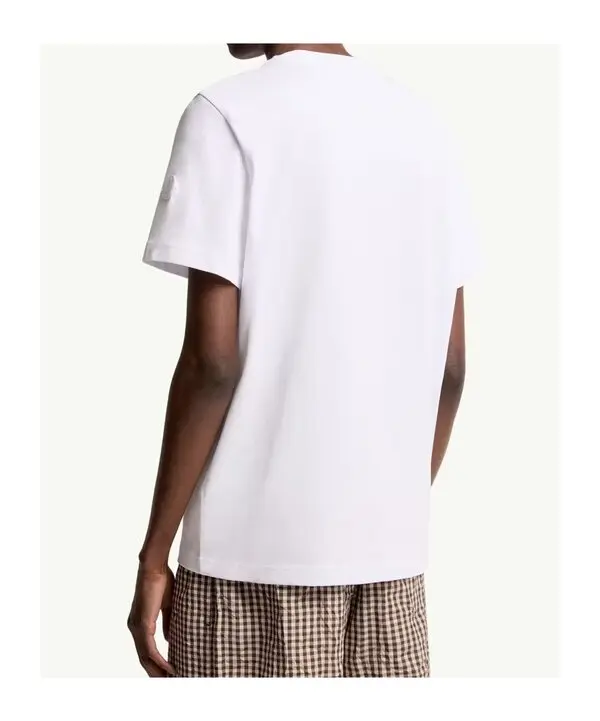 Moncler Logo Patch Crewneck T-shirt - White