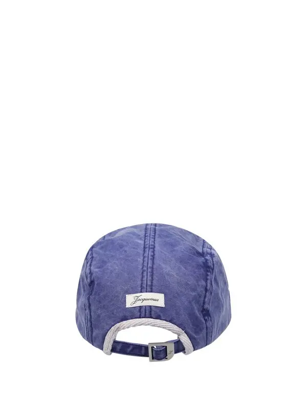 Jacquemus Embroidered Logo Cap - Blue