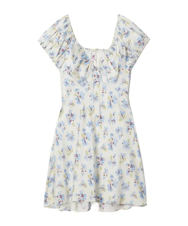 DÔEN Short Sleeve Dress - Light Blue