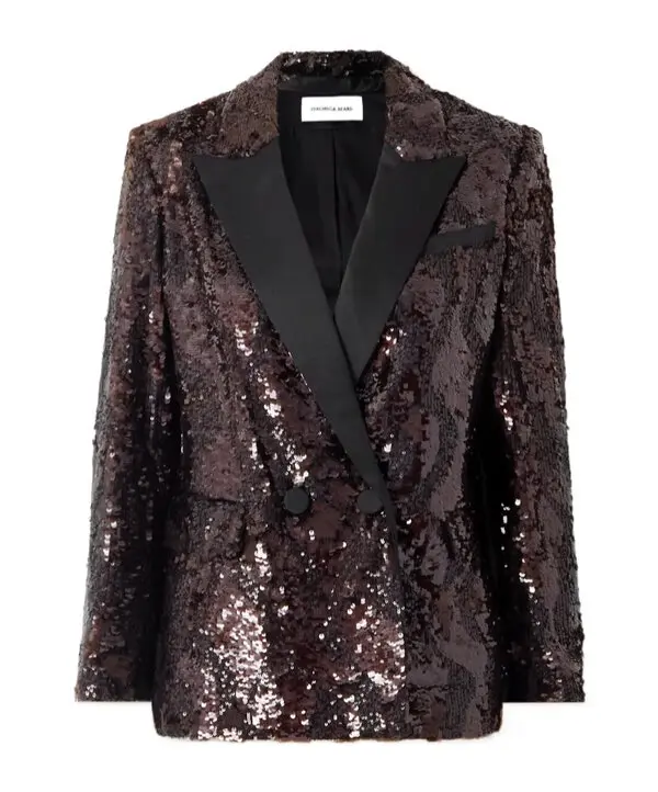 Veronica Beard Sevyn Sequined Double-breasted Blazer - Multi-color