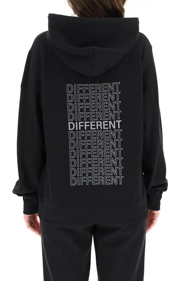 Moncler Slogan Print Hoodie - Black