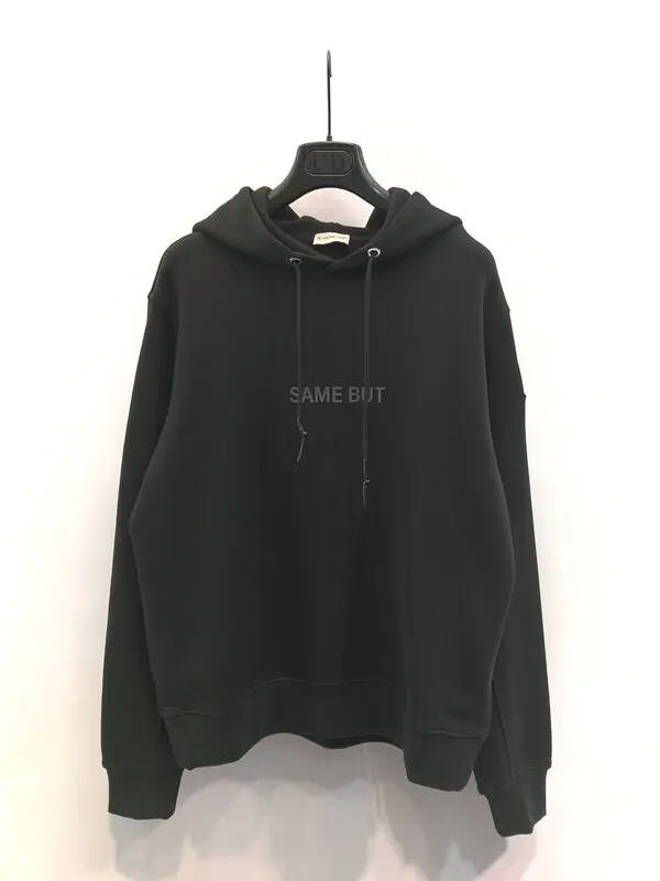 Moncler Slogan Print Hoodie - Black