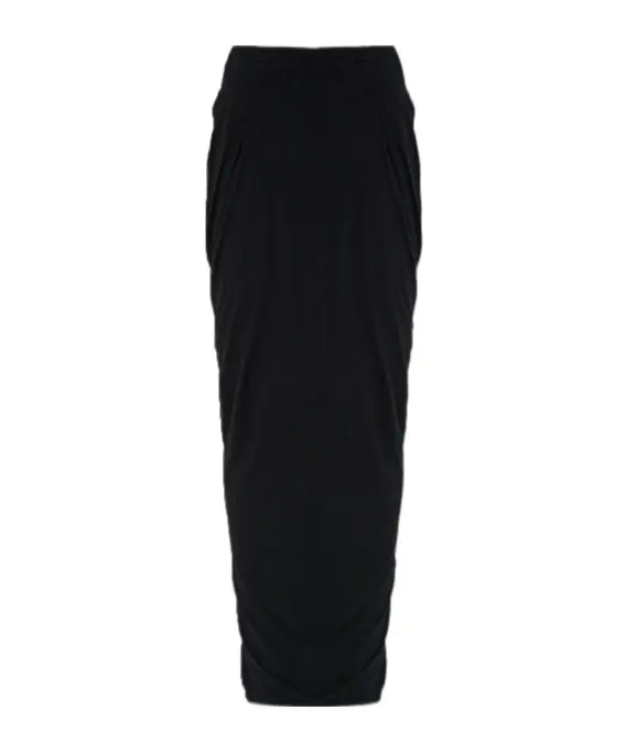 ENTIRE STUDIOS Draped Midi Skirt - Black