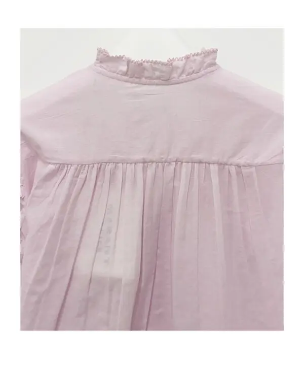 Isabel Marant Étoile Christa Ruffled Buttoned Blouse - Light Pink