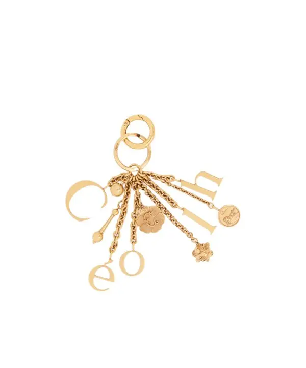 Chloé Symbols Logo Keyring Bag Charm - Golden Brown