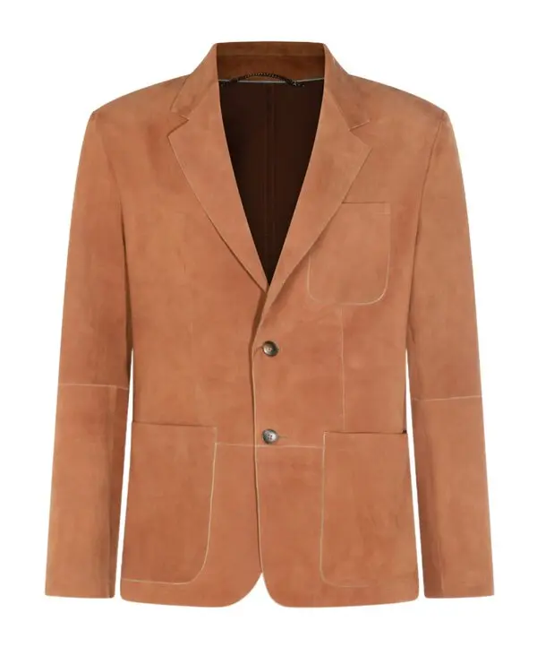 Canali Suede Patch Pocket Blazer