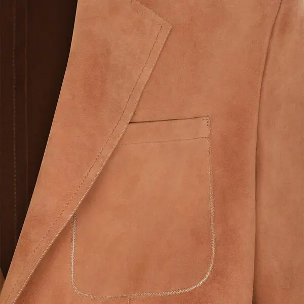 Canali Suede Patch Pocket Blazer
