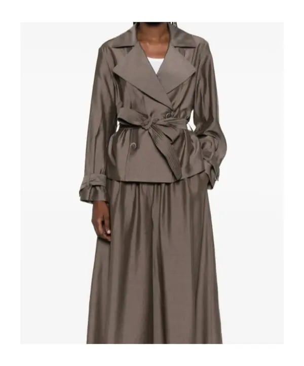 Peserico Notched Lapel Double-breasted Jacket