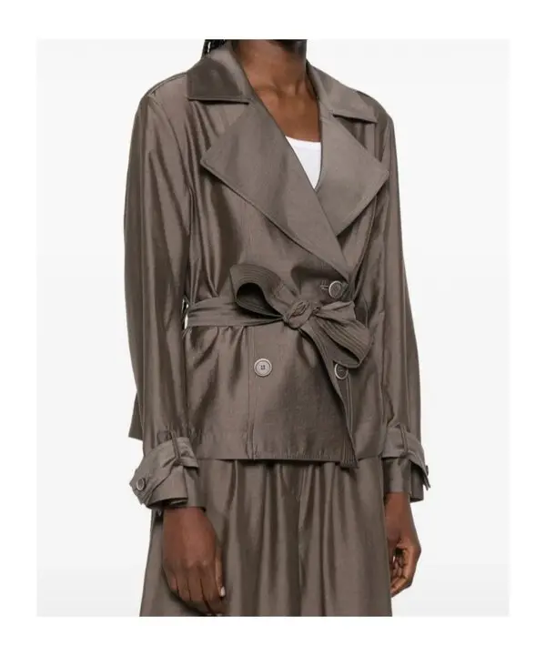 Peserico Notched Lapel Double-breasted Jacket