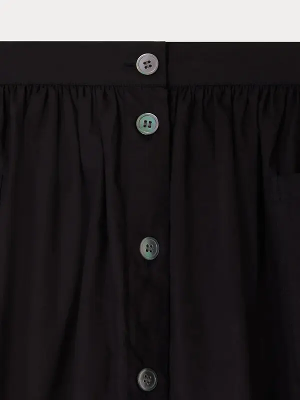 Bonpoint Lierre Hand-embroidered Flared Skirt